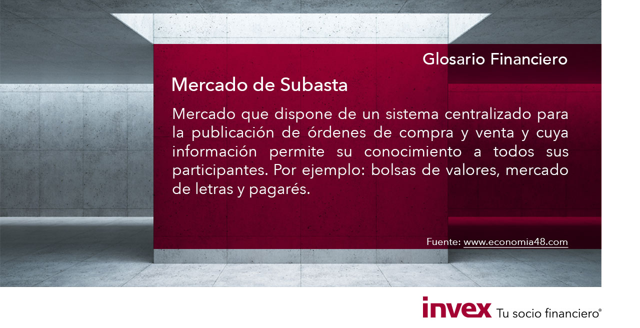 Mercado de Subasta - Blog INVEX